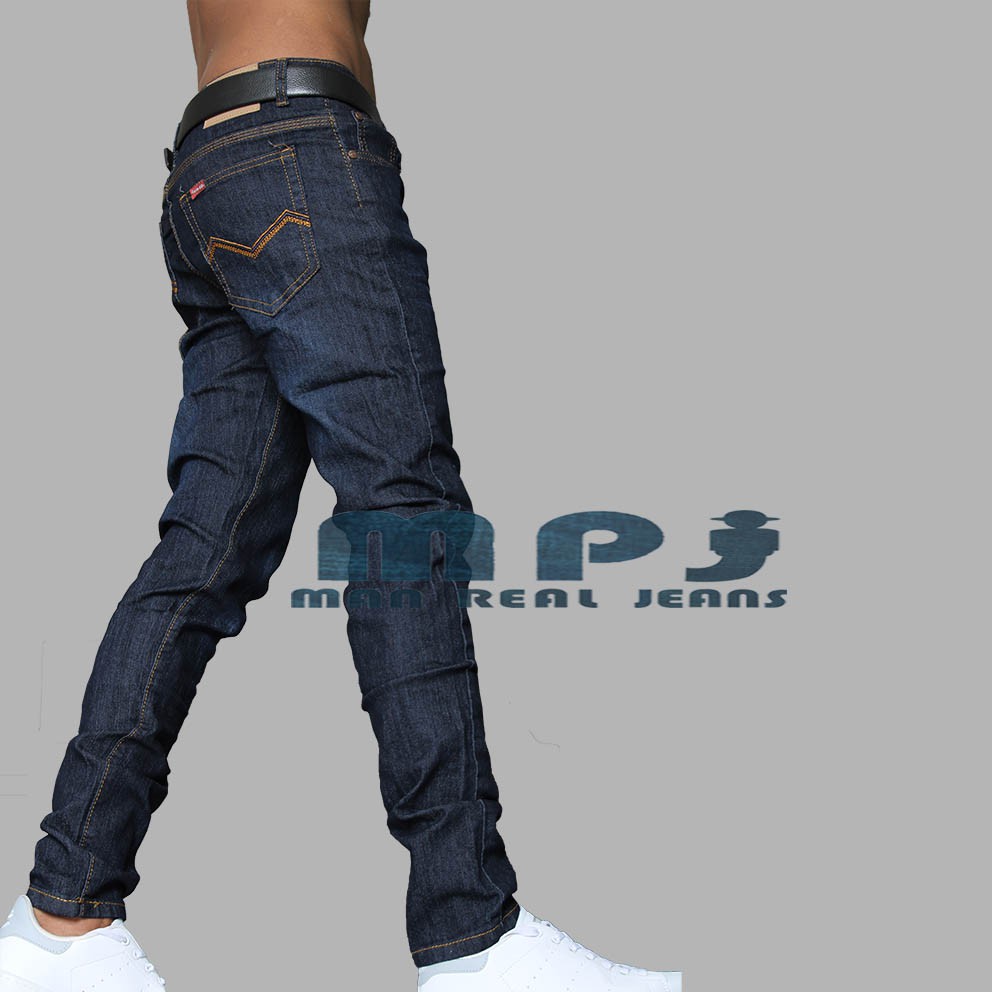 MPJ Man Dark Blue Pants Skinny Jeans Stretchable Denim Lalaki Maong ...