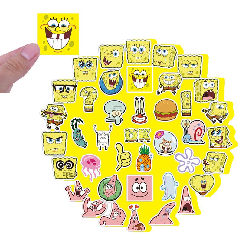 40pcs Spongebob Squarepants Stickers Patrick Star Gary Laptop ...