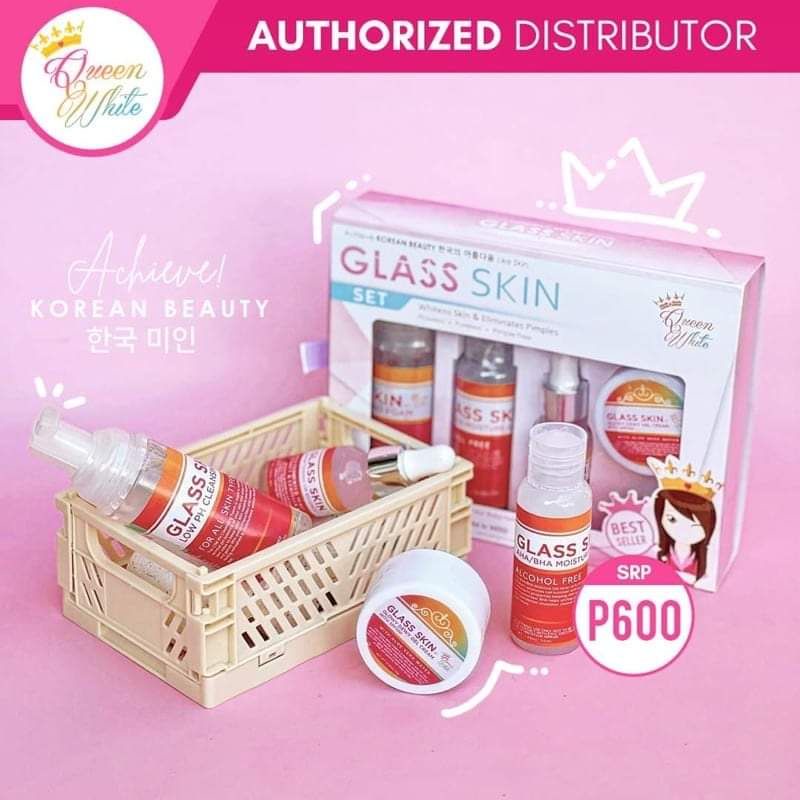 Queen White Glass Skin Set | Shopee Philippines