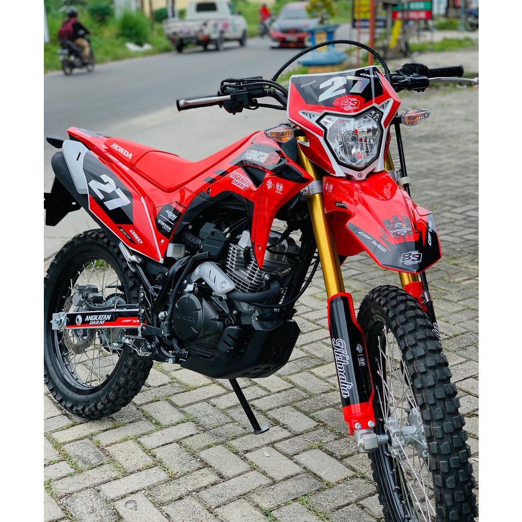 MERAH Decal Crf 150 L Red Custom Name Number Color | Shopee Philippines