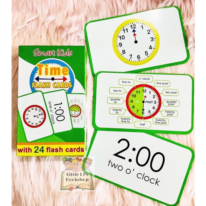 SMART KIDS FLASH CARDS-TIME | Shopee Philippines