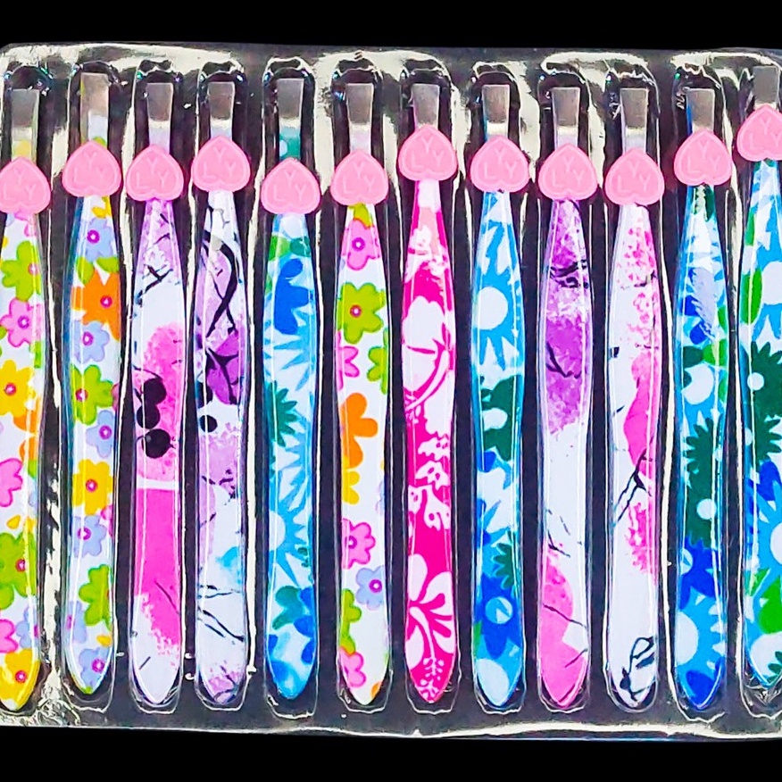 12pcs Stainless steel beauty tool hair puller tweezer (no choosing ...