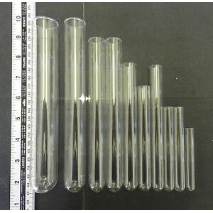 5 PIECES PER ORDER TEST TUBE BOROSILICATE GLASS RIMLESS FOR ...