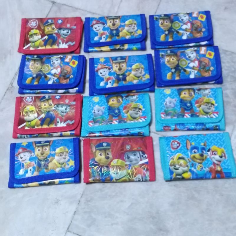 paw patrol three fold kids wallet 12pcs. | Shopee Philippines