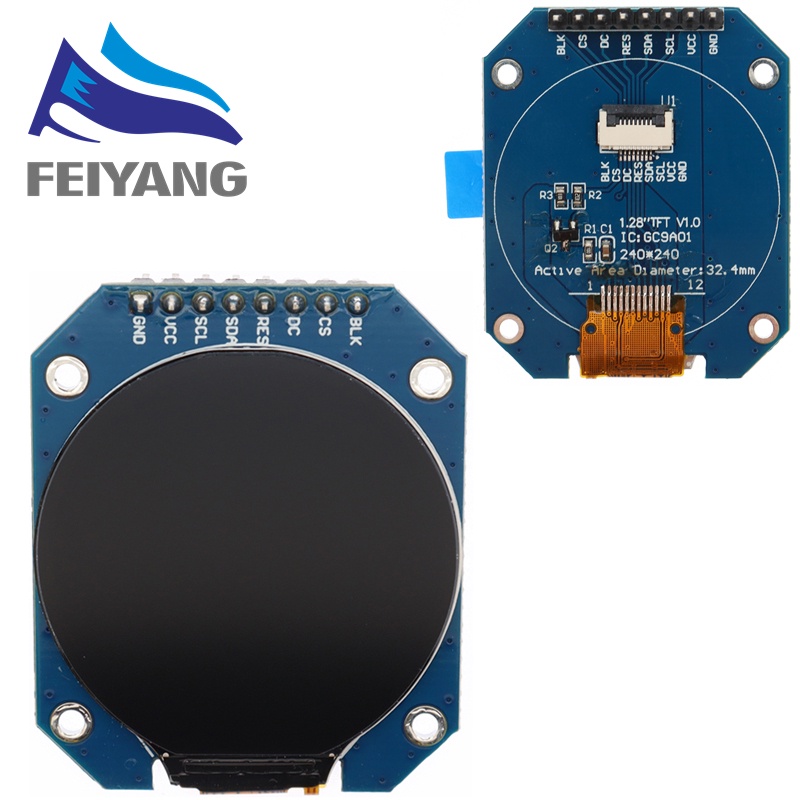 Tft Display 1 28 Inch Tft Lcd Display Module Round Rgb 240 240 Gc9a01