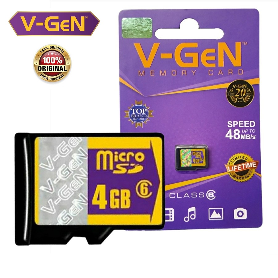 V-gen 4GB Micro SD Memory Card | Shopee Philippines