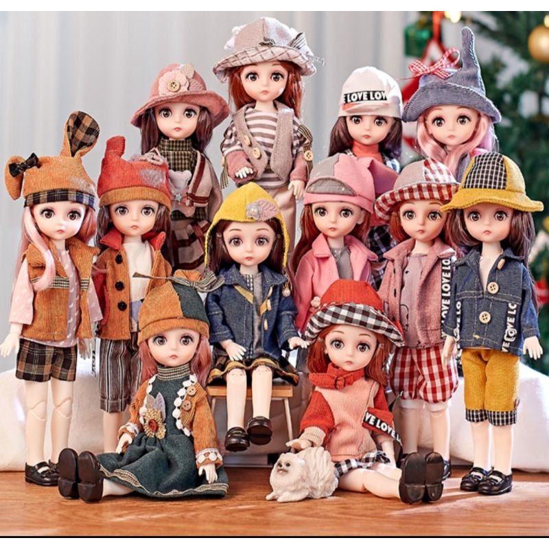 BJD Doll Fat Doll for Girl Zodiac Doll Hadiah untuk Budak Perempuan ...