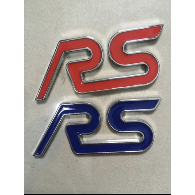 For Ford Focus RS Four-Wheels Enginer Logo Badge 3D Metal Logo Emblem ...