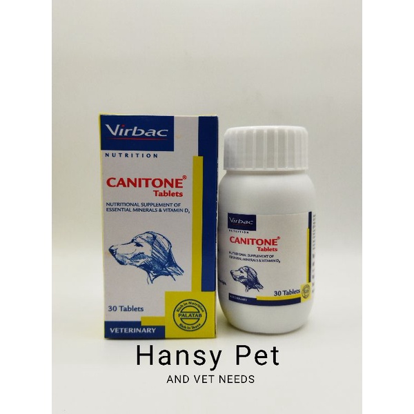 Virbac Canitone 30 tabs (Calcium Supplement for Dogs) | Shopee Philippines