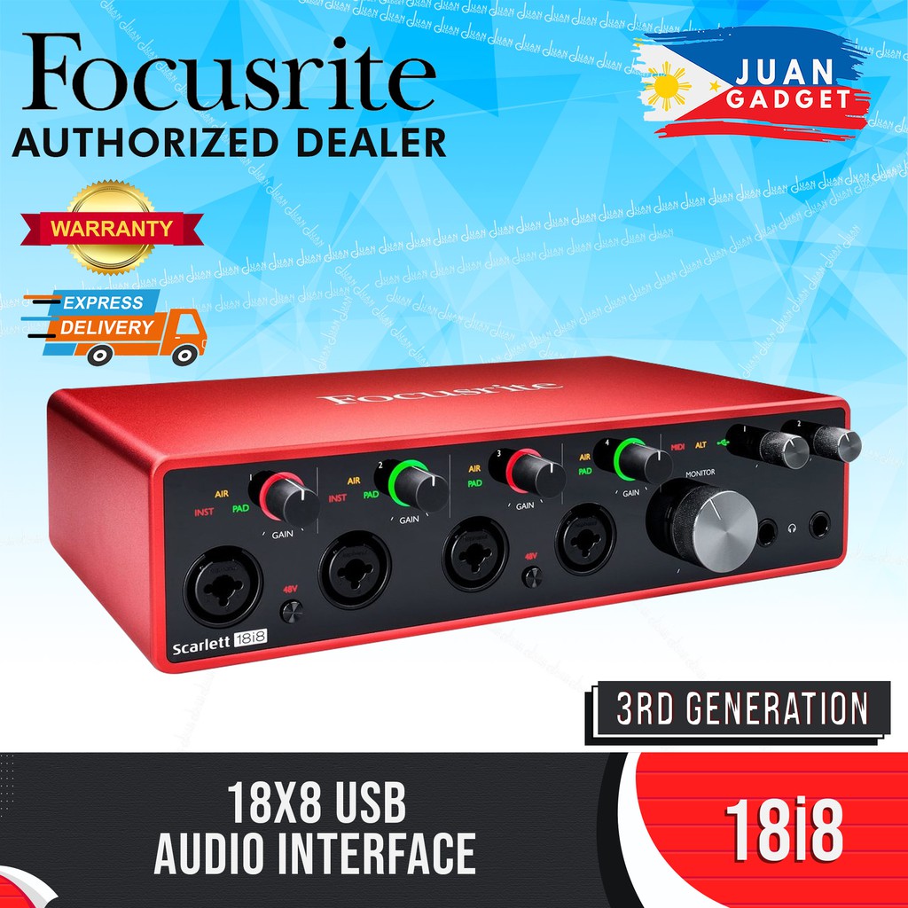 Focusrite Scarlett 18i8 18x8 USB Audio Interface (3rd Generation) | JG ...