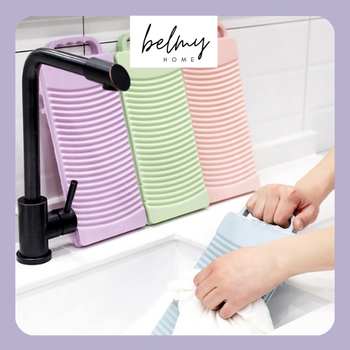 Laundry Washboard Anti-slip Advanced Washing Board Plastic Pastel Color ...