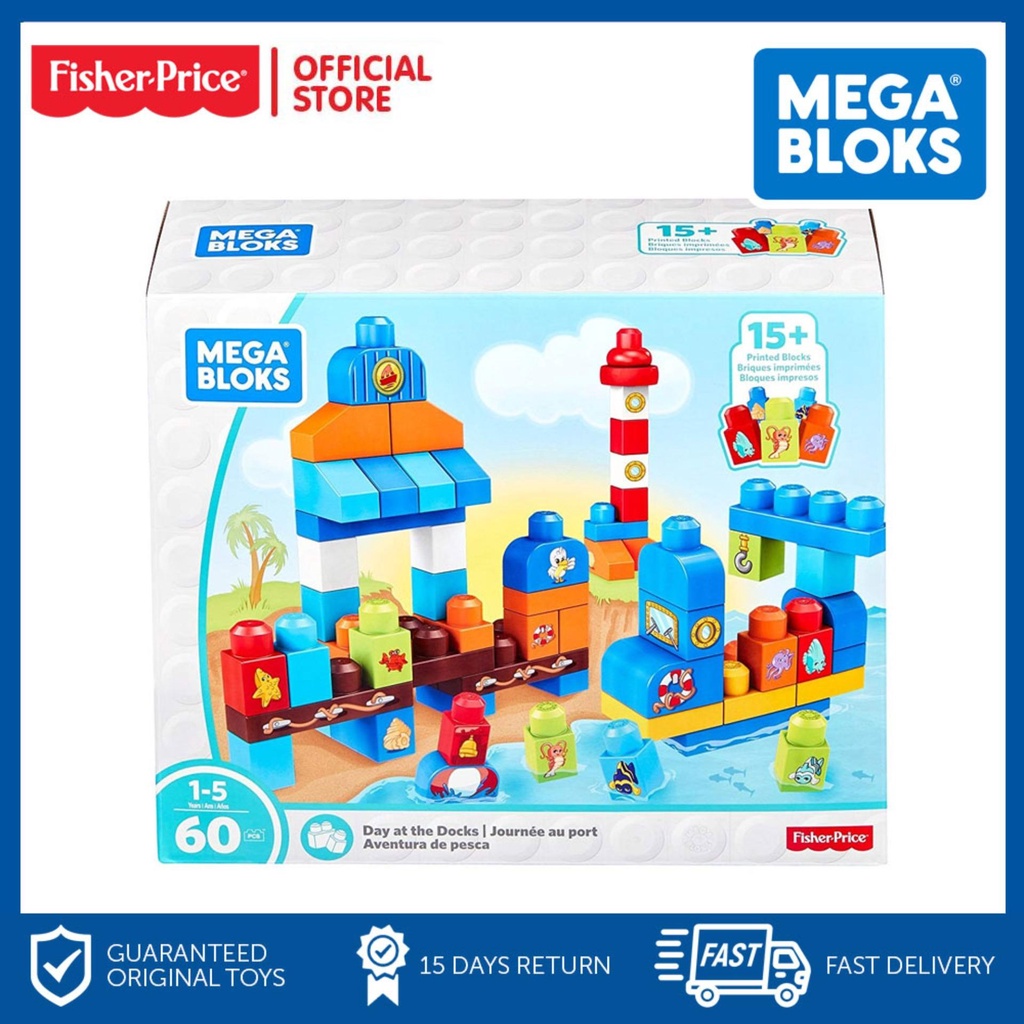 Mega Bloks® Building Basics Day at the Docks | Shopee Philippines