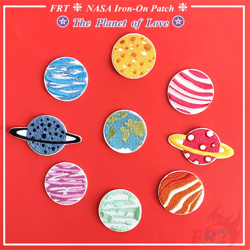 ☸ NASA - The Nine Planet Of Love Patch ☸ 1Pc Cartoon DIY Sew on Iron on ...