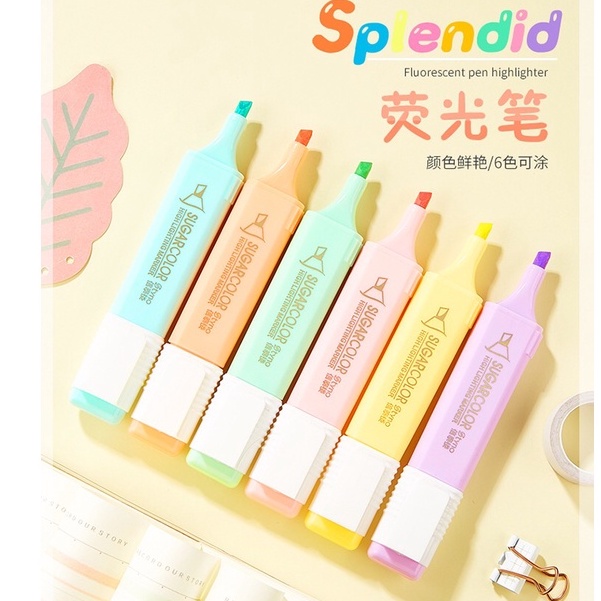 infinite COD 6pcs/set Fluorescent marker pen highlighter color pen ...