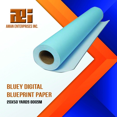 Bluey Digital Blue Digital Blueprint Paper 20x50 yards | Shopee Philippines