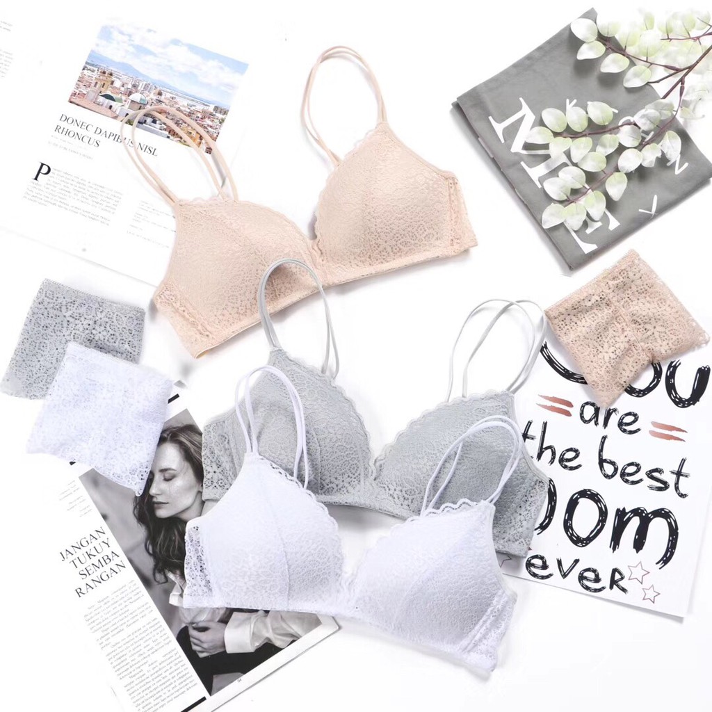 Super Beautiful Thin Padded Rimless Lace Molded Bra") | Shopee Philippines