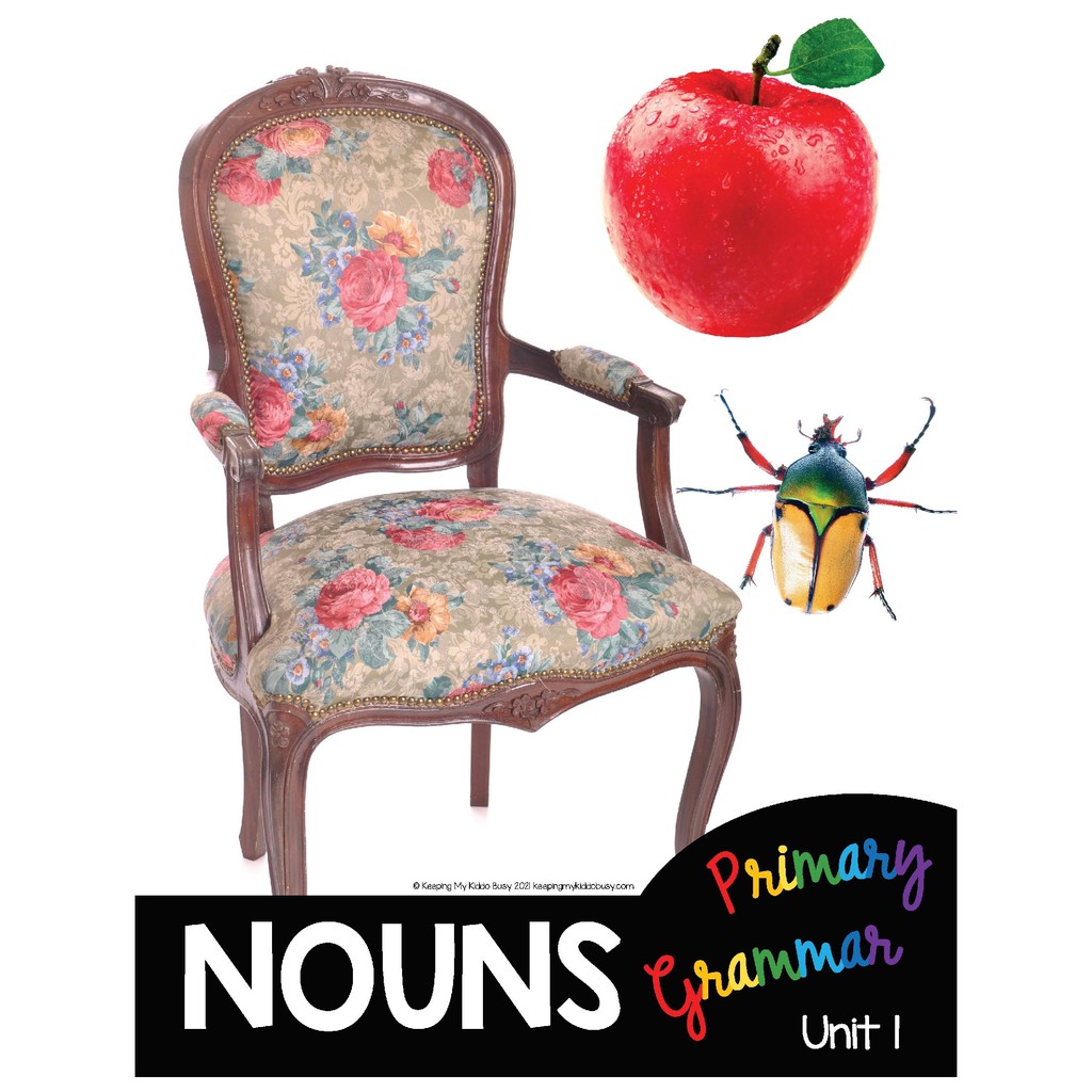 Nouns - Primary Grammar Workbook for Kindergarten, 1st Grade to Second ...