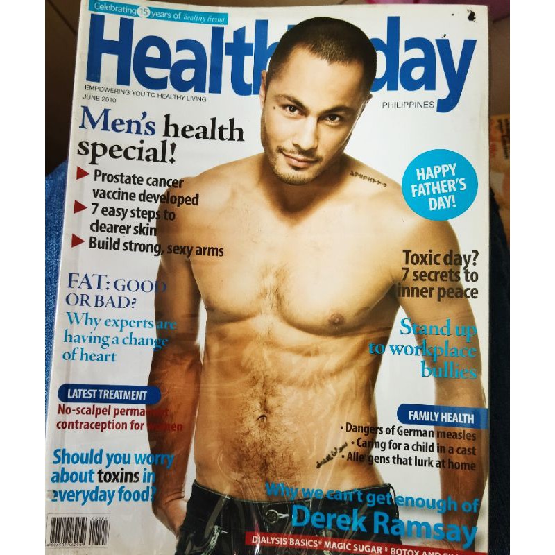 Kalibruhan: HEALTH TODAY MAGAZINE: DEREK RAMSEY (June 2010) | Shopee ...