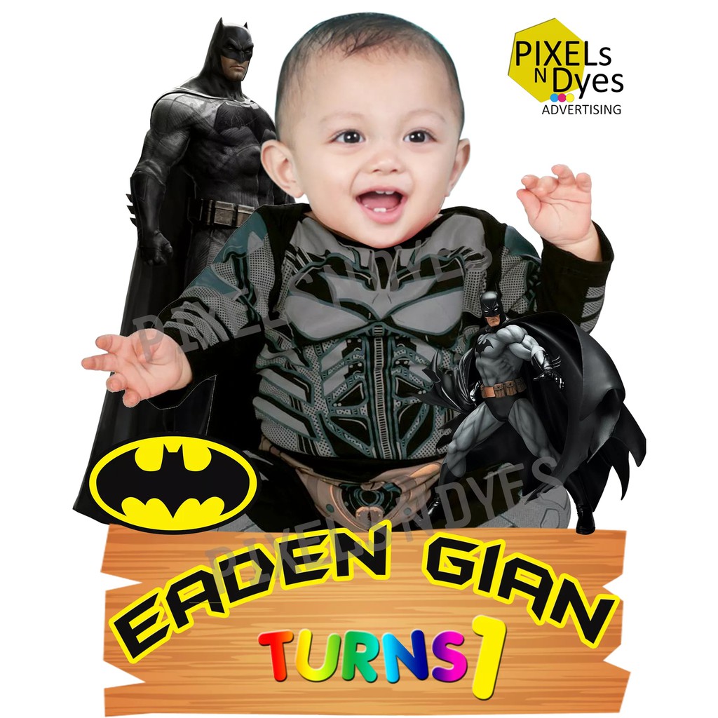 Batman Party Photo Personalized standee 15inches & 24inches/2ft ...