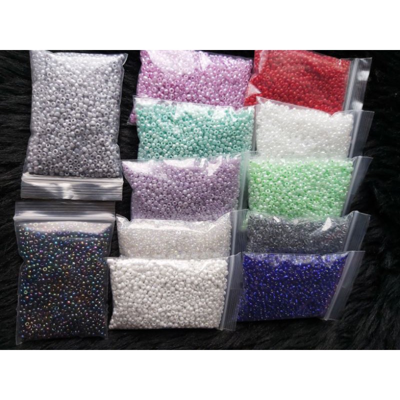 60G 3MM SEED BEADS/GLASS BEADS | Shopee Philippines