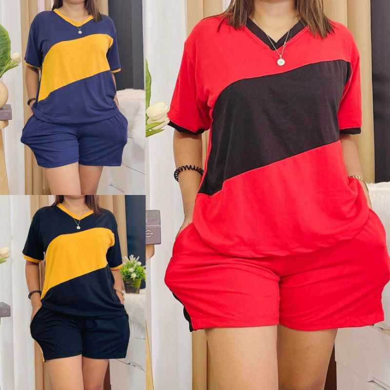 NIÑA VNECK TERNO COMBI FOR WOMEN TaytayGarments | Shopee Philippines