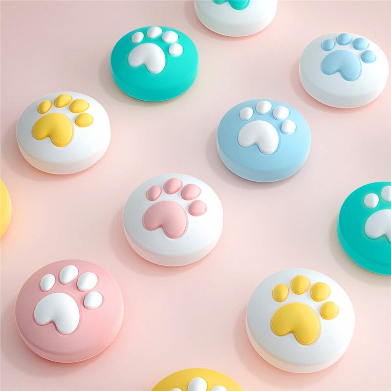 Cat paw pad Analog Thumb Grips Caps for Nintend Switch Lite NS JoyCon ...