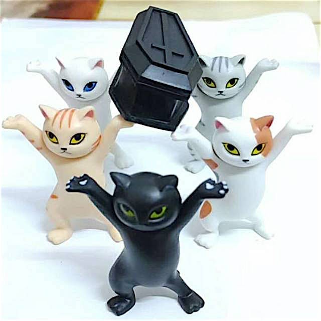 Figure SET cake Topper / Miniature Coffin Cat | Shopee Philippines