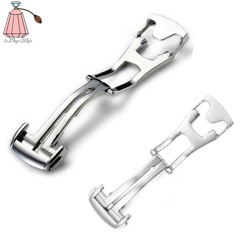 18mm Stainless Steel Deployant Watch Strap Folding Buckle Clasp For ...