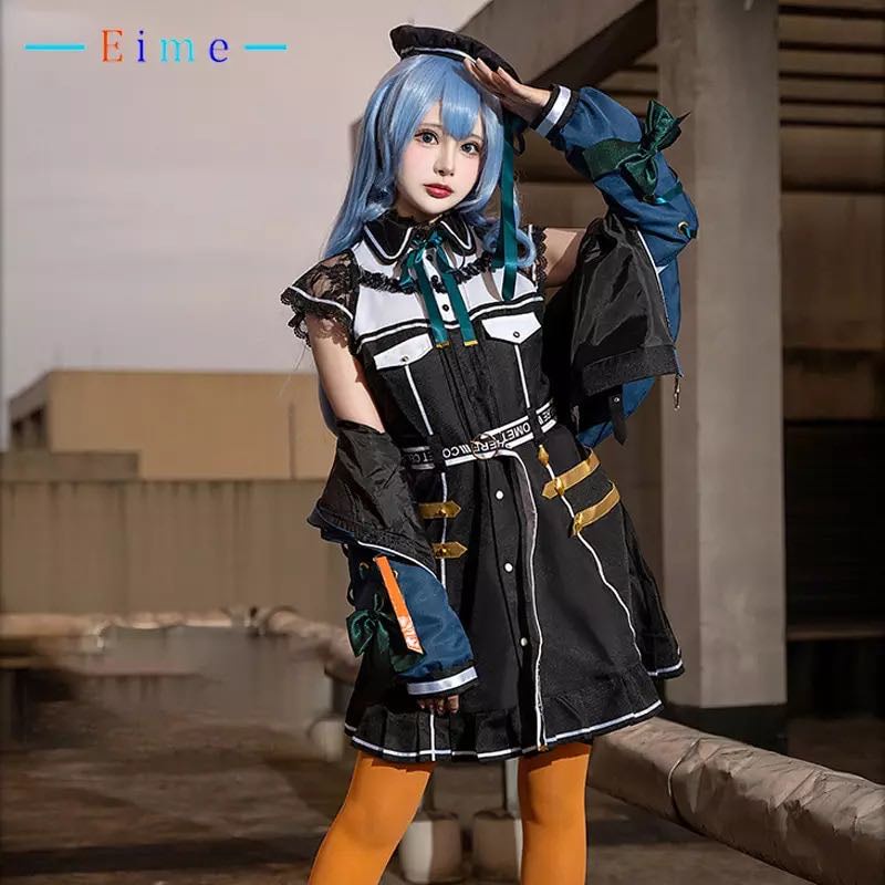 Hololive VTuber Hoshimachi Suisei Cosplay Costume Women Cute Dress Coat ...