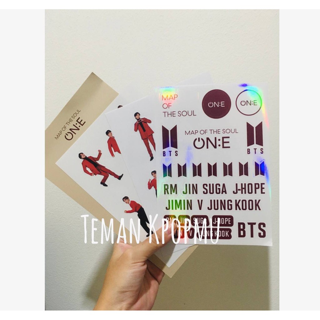 Bts Light Stick Deco Sticker Map of the Soul ON:E MD - BT5 ONE Hologram ...