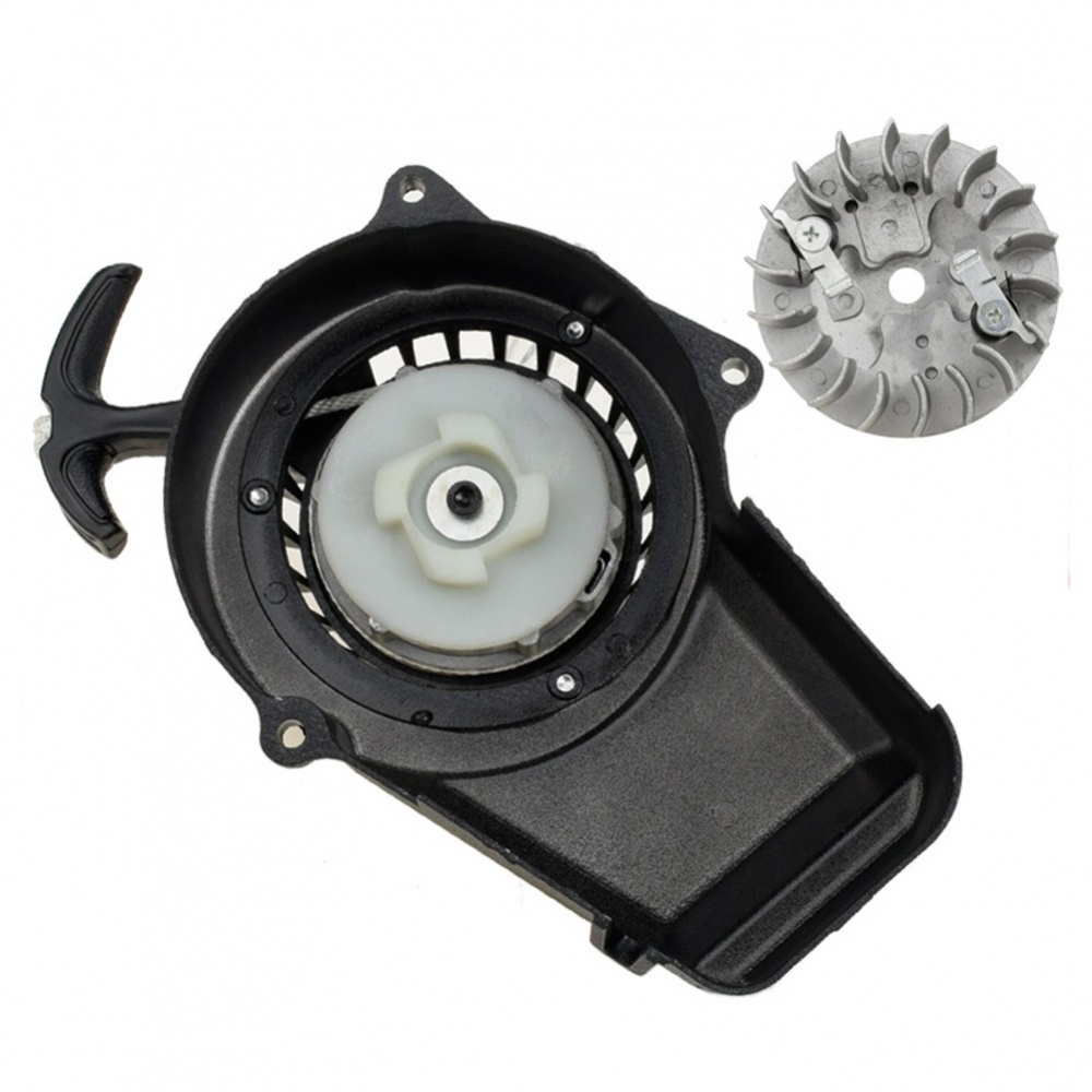 Pull Starter Pocket Starter + Flywheel 2-Stroke Pull 47cc 49cc Metal ...