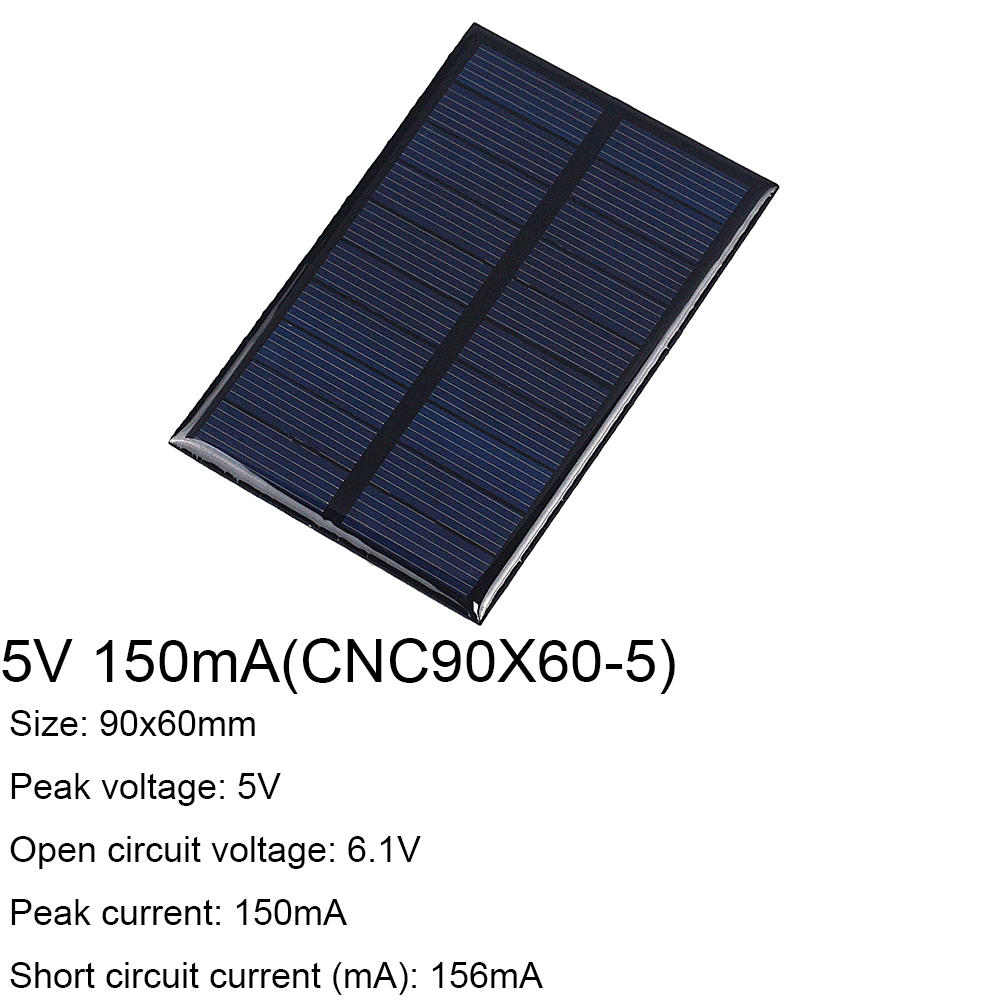 1PCS Solar Panel 1V 1.5V 2V 3V 5V 5.5V 6V 12V Mini Solar System DIY For ...