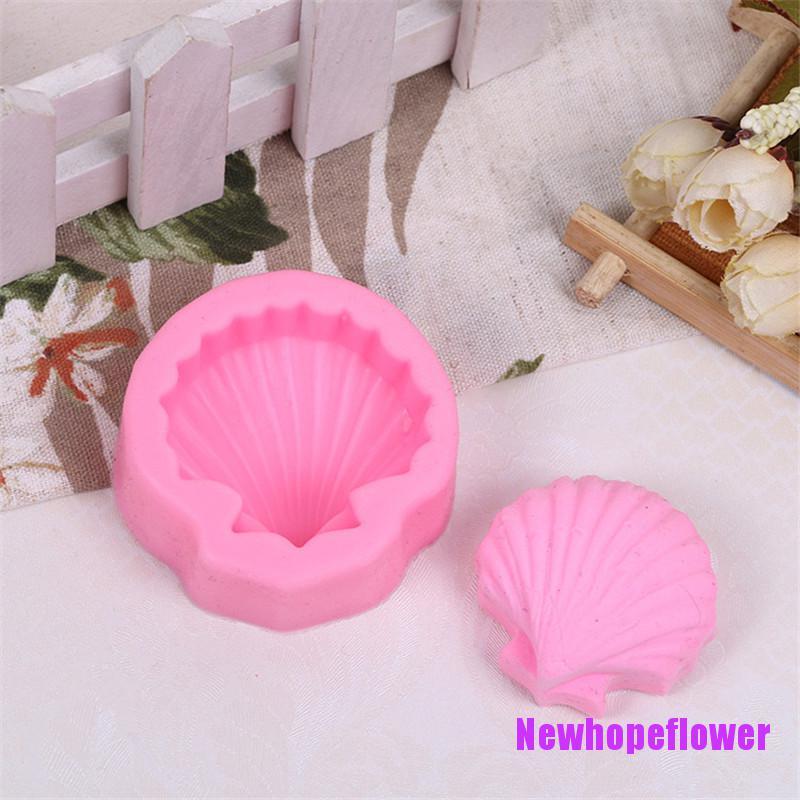 CKFR Big Sea Shell Shape 3D Silicone Fondant Cake Mold Tools Bakeware ...