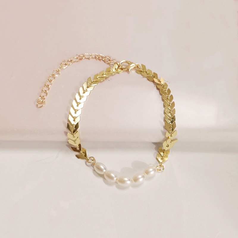 Silver Plated Fish Scale Pearl Bracelet | Shopee Philippines