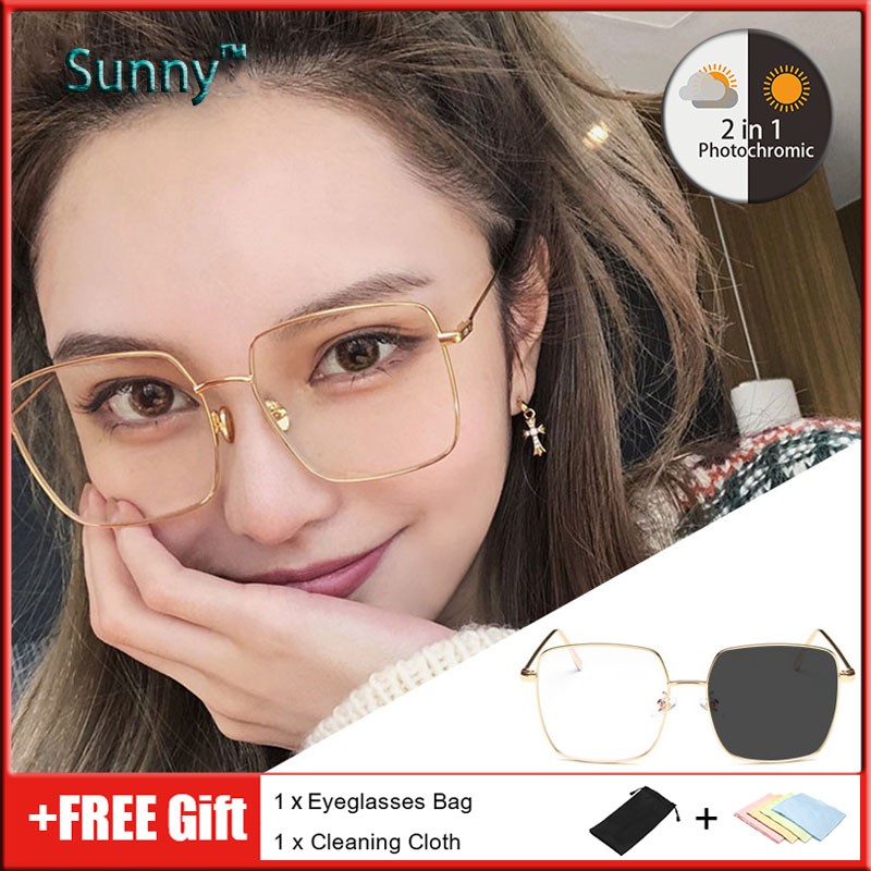 Photochromic Anti Radiation Eye Glasses For Women Men Anti rad Sun ...
