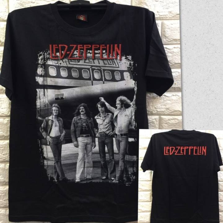 Inspired ﹉♧ Rock Band Led Zeppelin Black Shirts Printed Men's Men ...