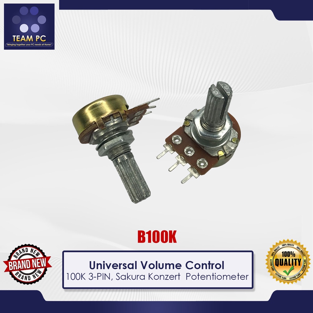 Universal Volume Control, 100K 3-PIN, Sakura Konzert Potentiometer ...