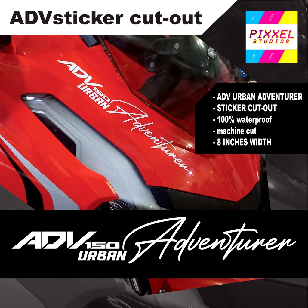 ADV Urban Adventurer Sticker for ADV 150 - 8 inches length, Cut Out ...