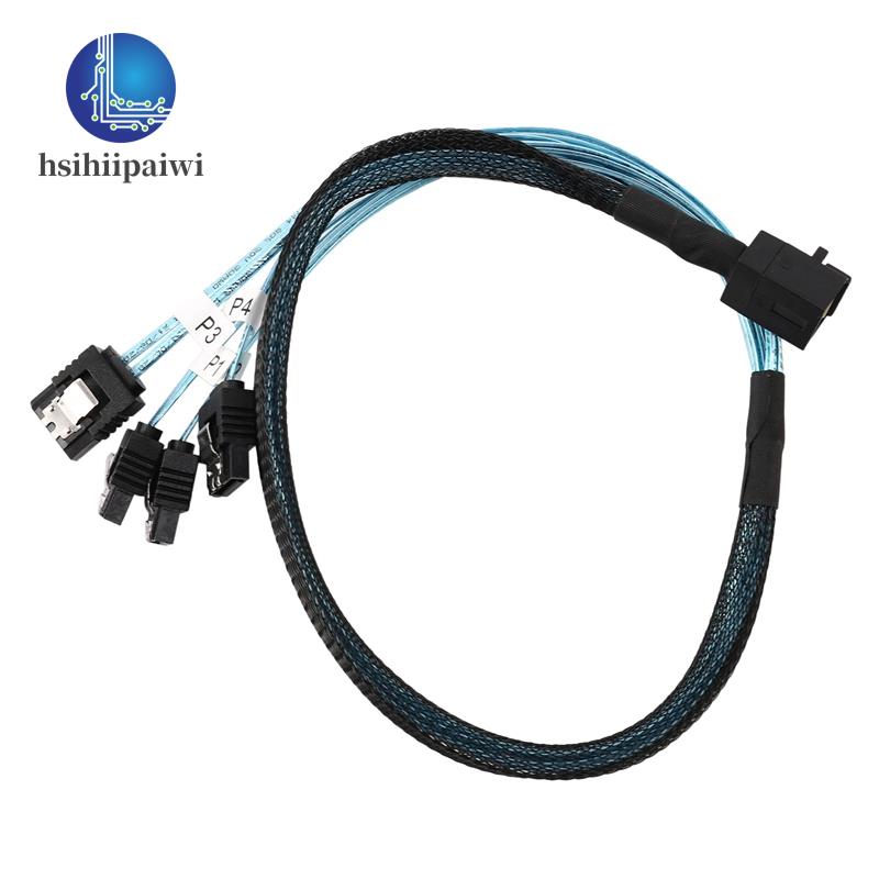 Internal Mini SAS to SATA Cable, SFF-8643 to SATA Forward Breakout ...