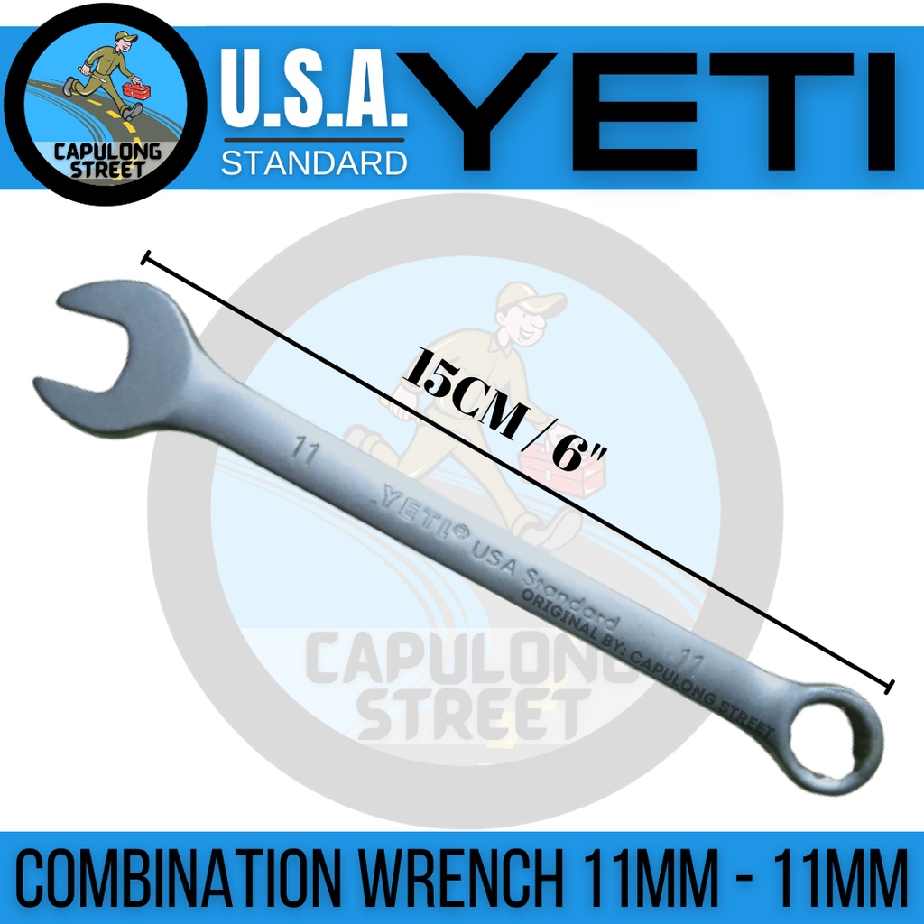 Capulong Street Yeti Combination Wrench Liyabe 11mm Chrome Vanadium ...