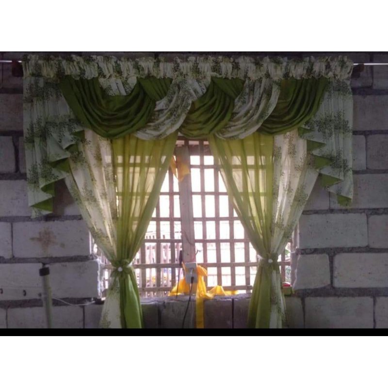 Geena cloth 5 loops double dual tone panel (size 90" wide* 75" lenght ...