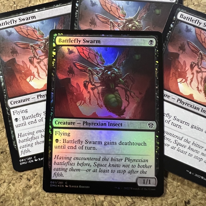 BATTLEFLY SWARM | PHYREXIAN INSECT | DOMINARIA UNITED | BLACK | MTG ...