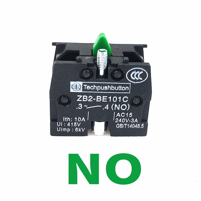 10pcs Xb2 Push Button Switch Zb2be102c(nc) Contact Block Zb2-be101c (no) | Shopee Philippines
