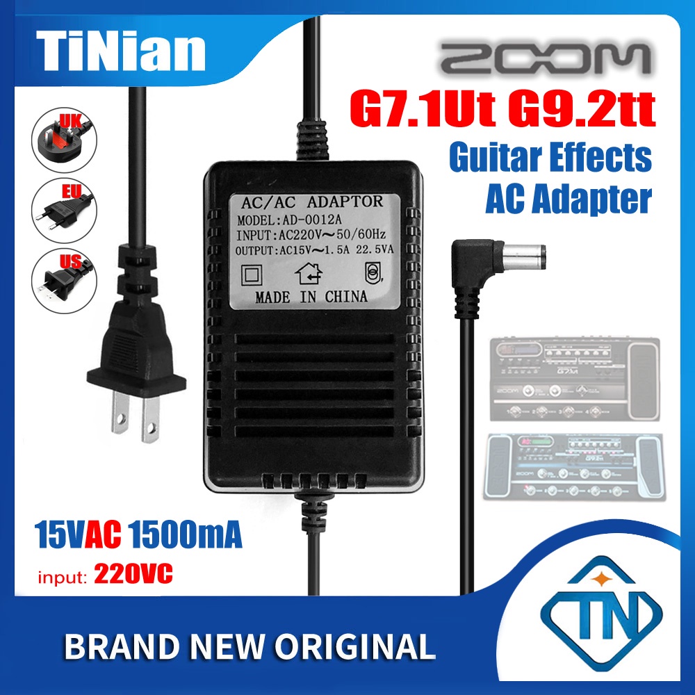 220V AC to 15VAC 1500mA (1.5A 22.5VA) AC Adaptor AD-0012A for ZOOM ...