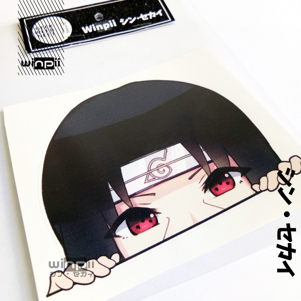 Peeking Sticker / Peeking Sticker Uchiha Itachi Anime Naruto | Shopee ...