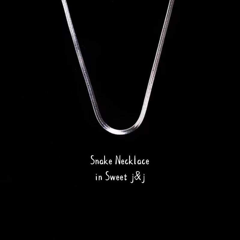 1pcs Thin Snake Chains Necklace bracelet Silver Necklaces Slim Chain ...