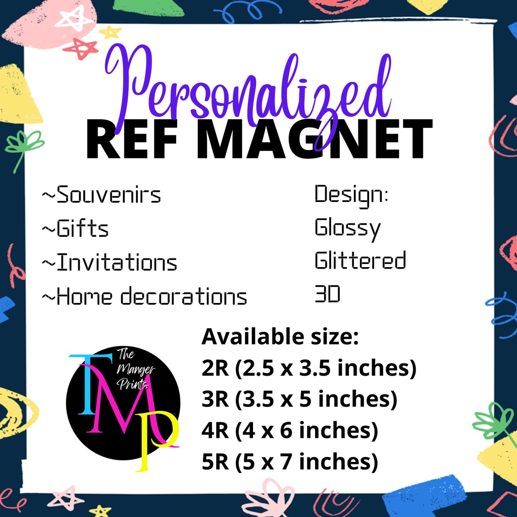 Personalized Ref Magnet in different sizes | Shopee Philippines