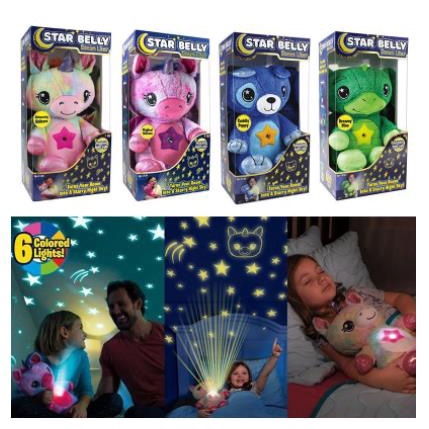SALE!!! Animal Doll Star Belly Projector Night Light For Kid Bedroom ...