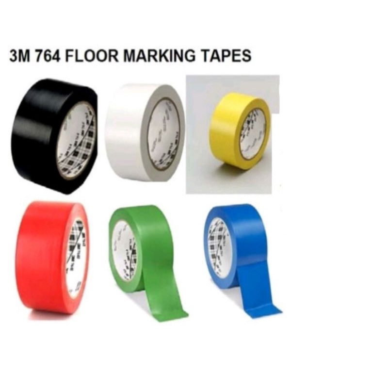 Floor Marking Tape 3m 764 - Vinyl Duct Tape Type floor Line Marking ...