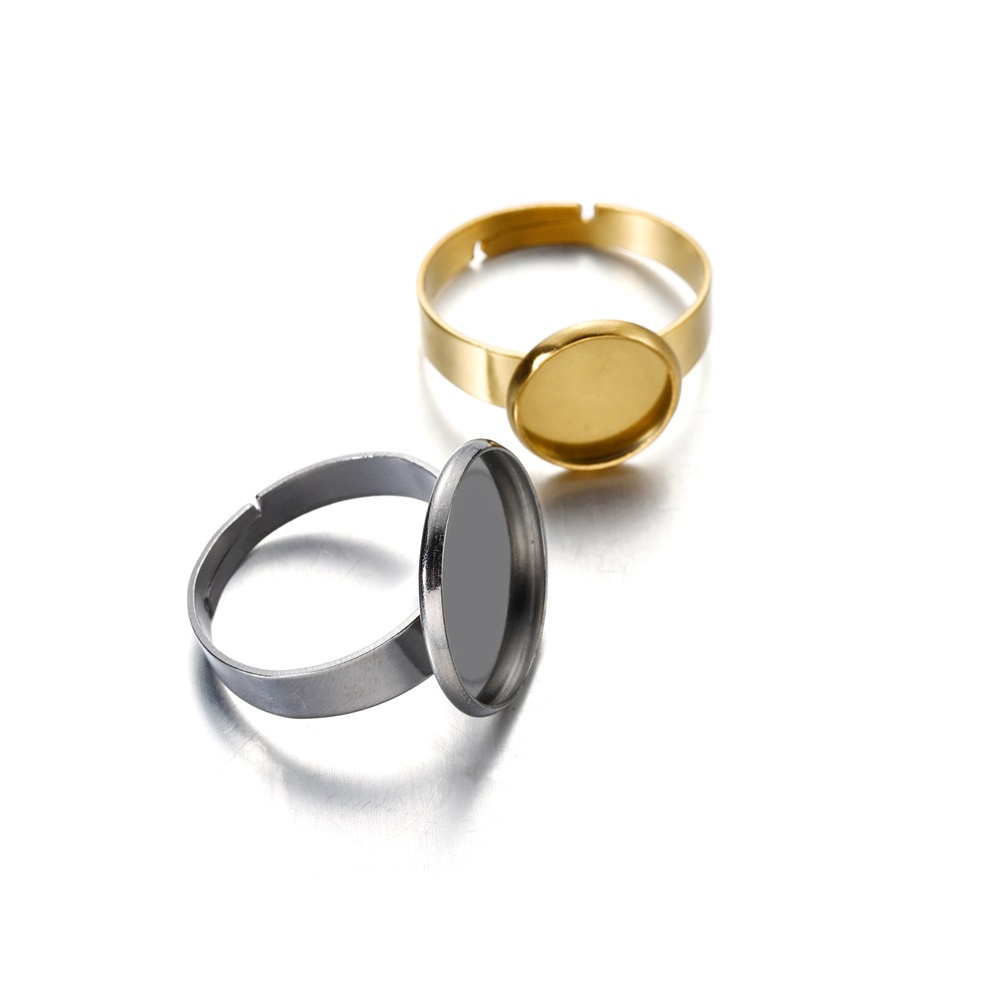 10Pcs 10-25mm Adjustable Blank Ring Base Ring Base Tray Diy Jewelry ...